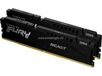 DDR5 64GB (2x32GB kit) 5600MHz [FURY BEAST], Non-ECC UDIMM, CL40 1.25V, 288-Pin 2Rx8, Memory Kit,...