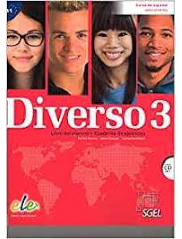 Diverso 3 (уџбенички комплет – уџбеник и радна свеска) – шпански језик за трећи и четврти разред гимназије и средње школе (седма и осма година учења)