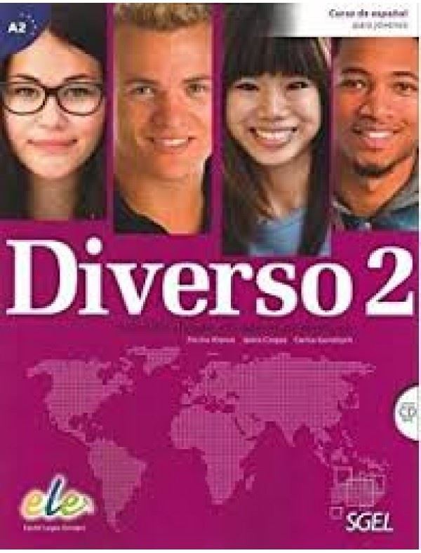 Diverso 2 (уџбенички комплет – уџбеник и радна свеска) – шпански језик за први и други разред гимназије и средњ