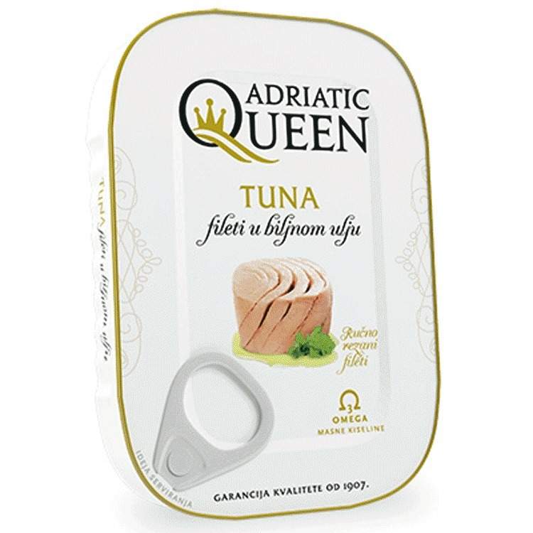 Adriatic queen tuna fileti bilj ulje 105g adriatic queen