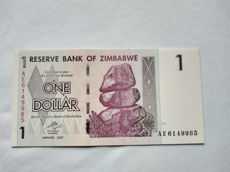 Zimbabve 1 dolar,2007 god.UNC,AE