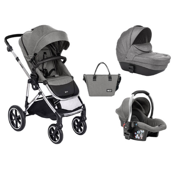 Kolica za bebe THEA set 3u1, Kikka Boo, Light Grey