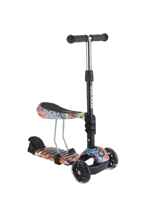 Trotinet MAKANI Ride and Skate 3u1, Kikka Boo, do 50kg Scretch