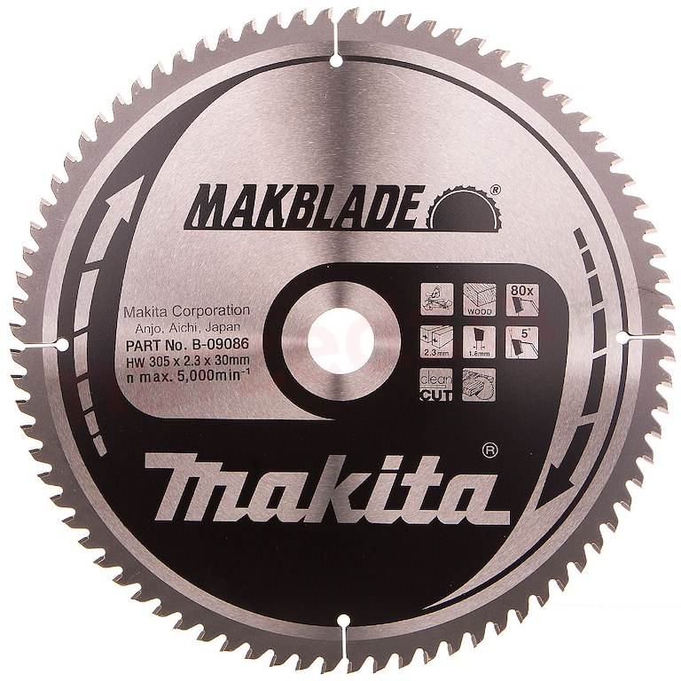 List cirkulara za drvo MAKBlade B-09086 MAKITA