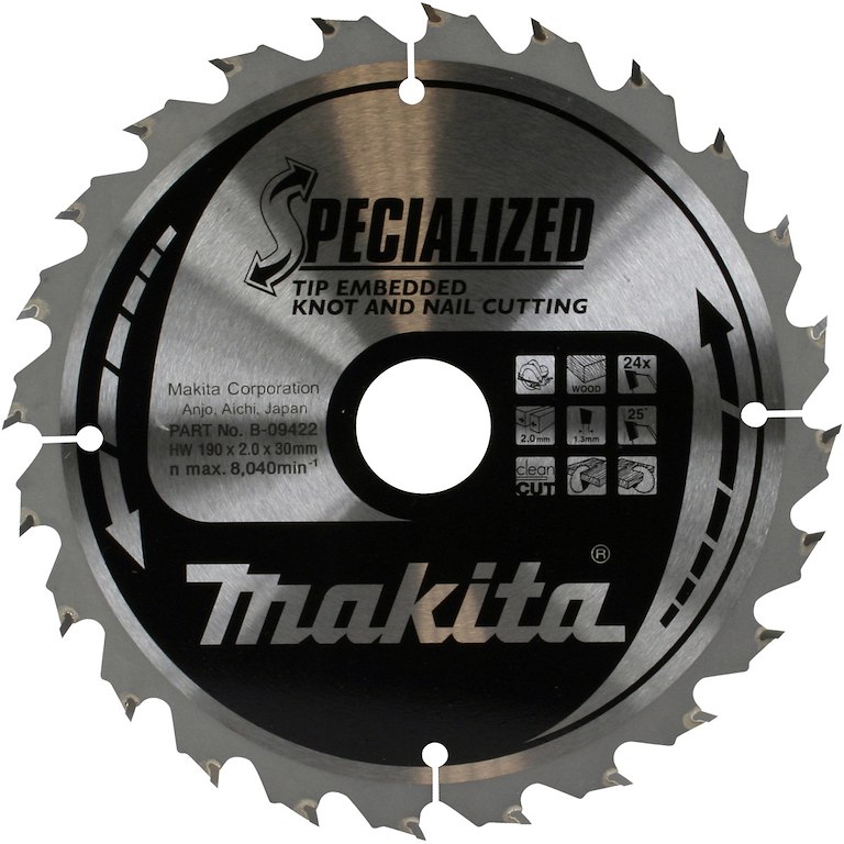 List testere za cirkular MAKITA B-09525