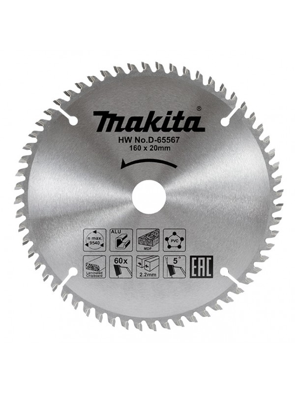 TCT List testere 190×30/60Z MAKITA D-65595