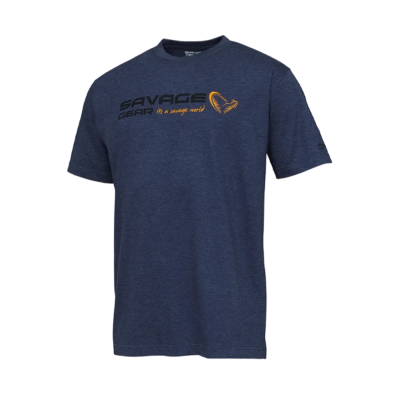 Savage Gear SIGNATURE LOGO BLUE MELANGE Vel.XL