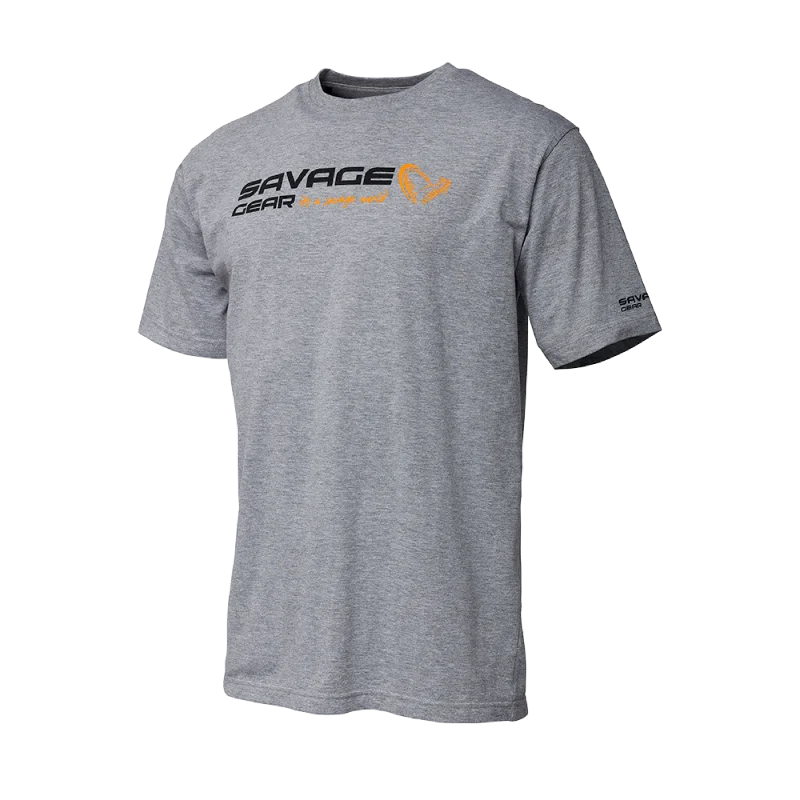 Savage Gear SIGNATURE LOGO GREY MELANGE Vel.L