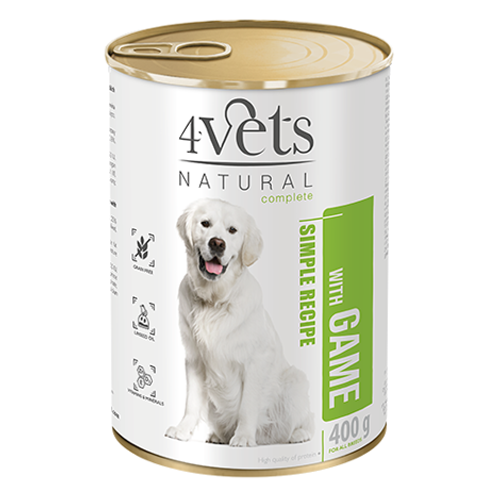 4Vets Natural Complete Dog Divljač 400g