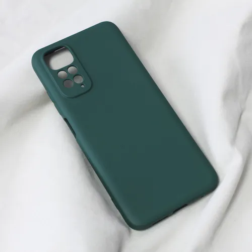 Futrola - maska Teracell Soft Velvet za Xiaomi Redmi Note 11/Redmi Note 11s tamno zelena