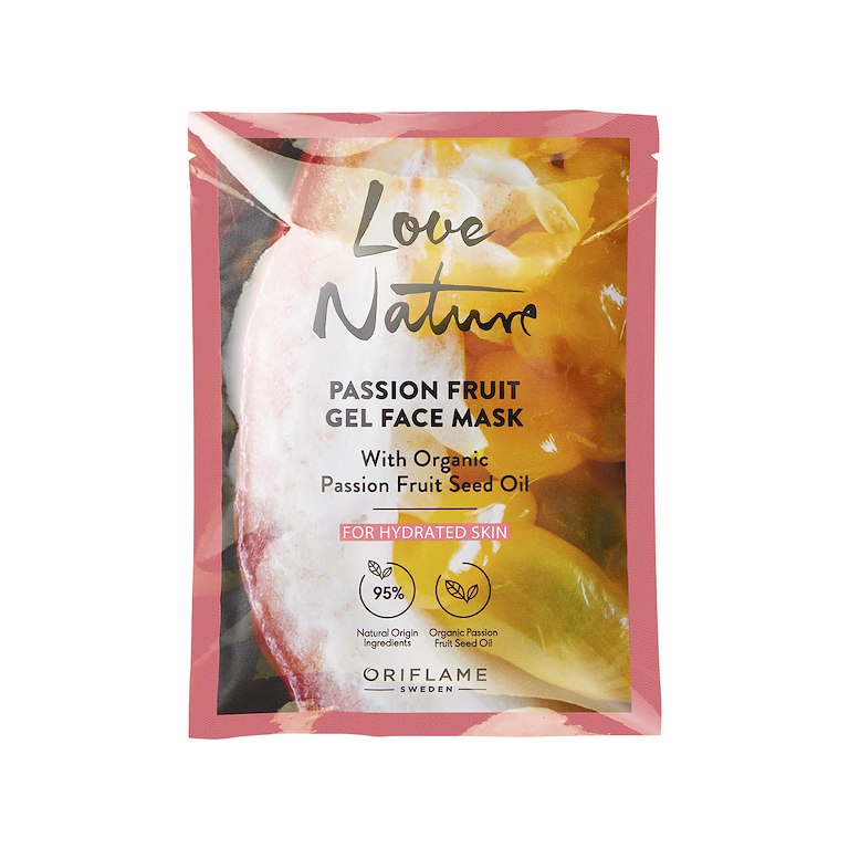 LOVE NATURE
Love Nature gel-maska za lice sa organskim uljem semenki marakuje