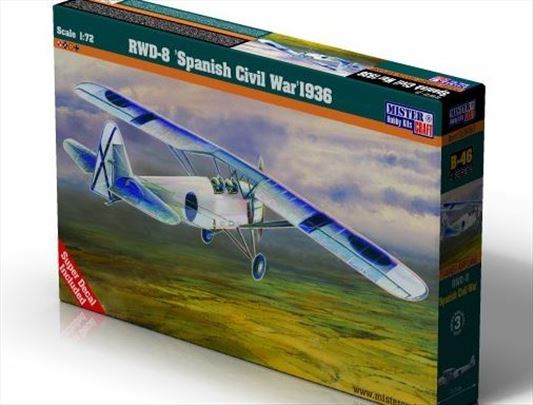 1/72 Maketa aviona RWD-8 Spanish civil war 1939