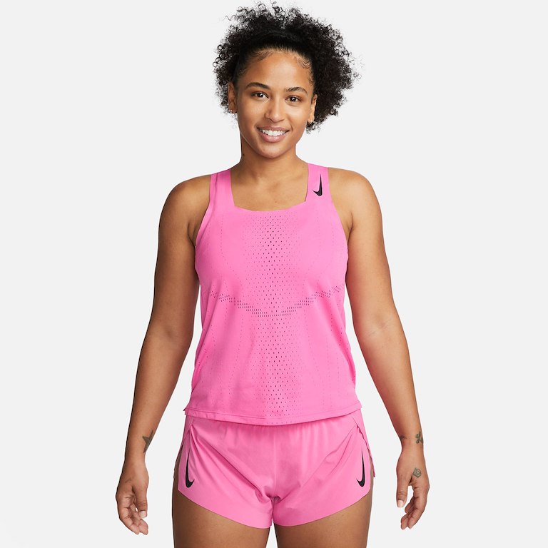 Nike W NK DFADV AROSWFT SINGLET, ženska majica za trčanje, pink