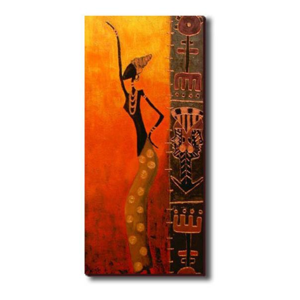 DELTA LINEA Uramljena slika Devojka igra afrički ples 2 30x70 cm