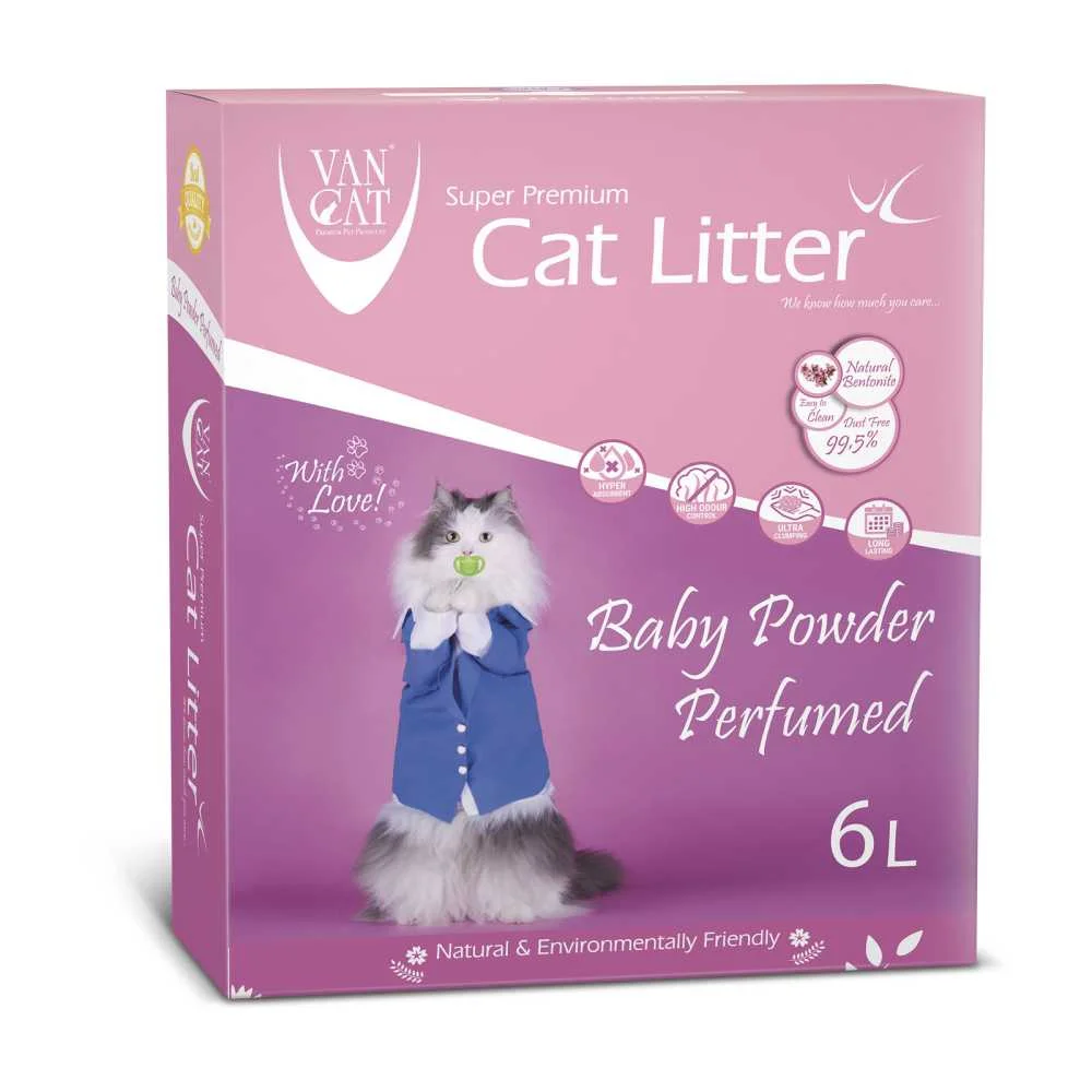 VanCat posip za mačke - Baby powder 6kg