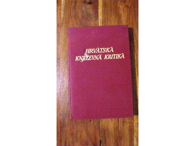 Hrvatska knjizevna kritika  -- 1935
