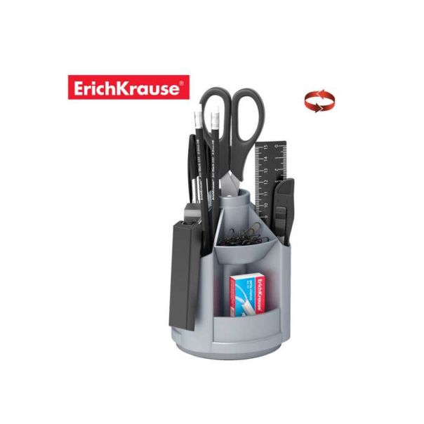 ERICH KRAUSE Set kancelarijskog pribora mini sivi 12516