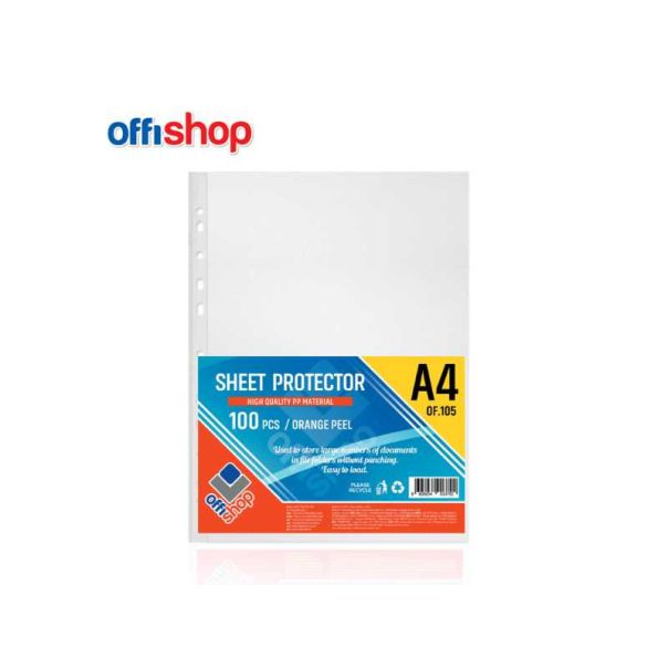 OFFISHOP Folija sa perforacijom A4 40mic Orange Peel OF105