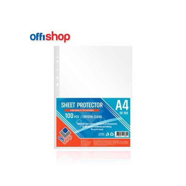 OFFISHOP Folija sa perforacijom A4 60mic Crystal Clear OF108