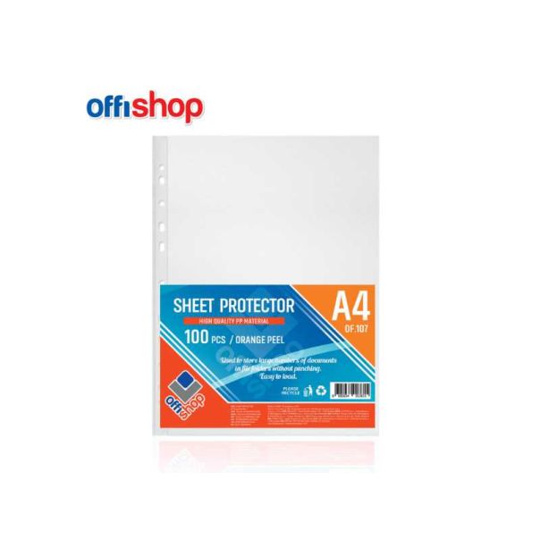 OFFISHOP Folija sa perforacijom A4 60mic Orange Peel OF107