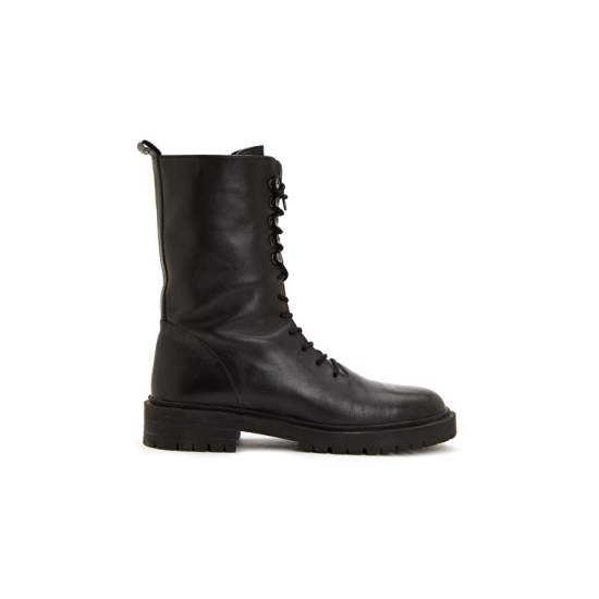 Black Women's Leather Boots