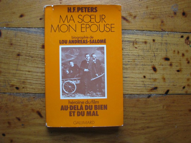 H. F. PETERS - MA SOEUR MON EPOUSE