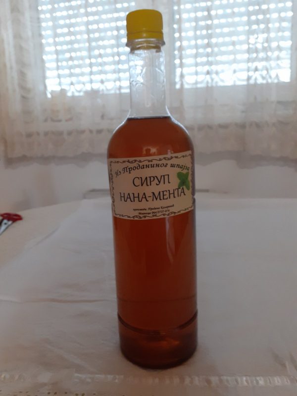 Sirup nana/menta 1l, gazdinstvo Prodane Kolarević