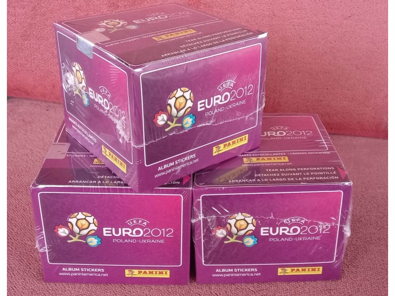 Euro 2012 Panini Americka kutija- 50 kesica 350 slicica