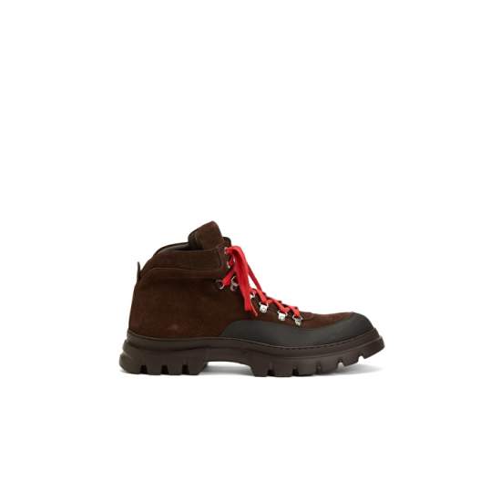 Brown Men's Suede Leather Boots