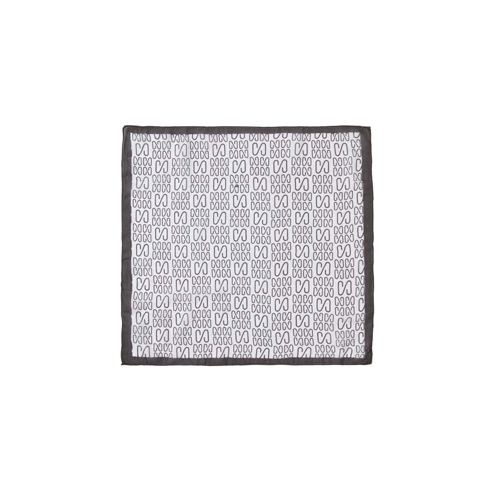 Gray Black Women's Silk Scarf