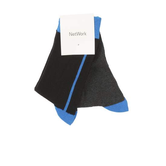 Men's Blue Anthracite 2-Pack Socks Set