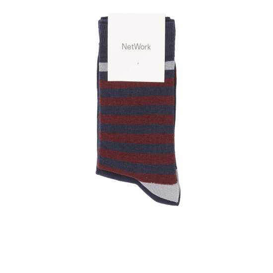 Men's Navy Blue-Red 2 Pack Socks Set