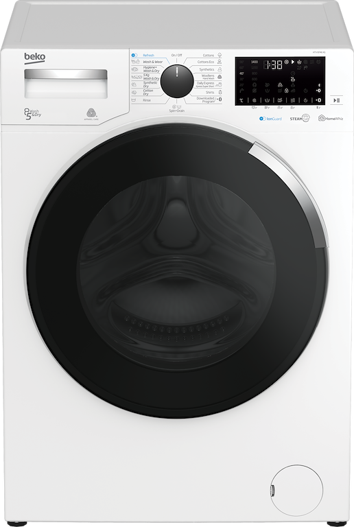 HTV 8746 XG: Samostojeća mašina za pranje i sušenje veša (8 kg / 5 kg, 1400 rpm)