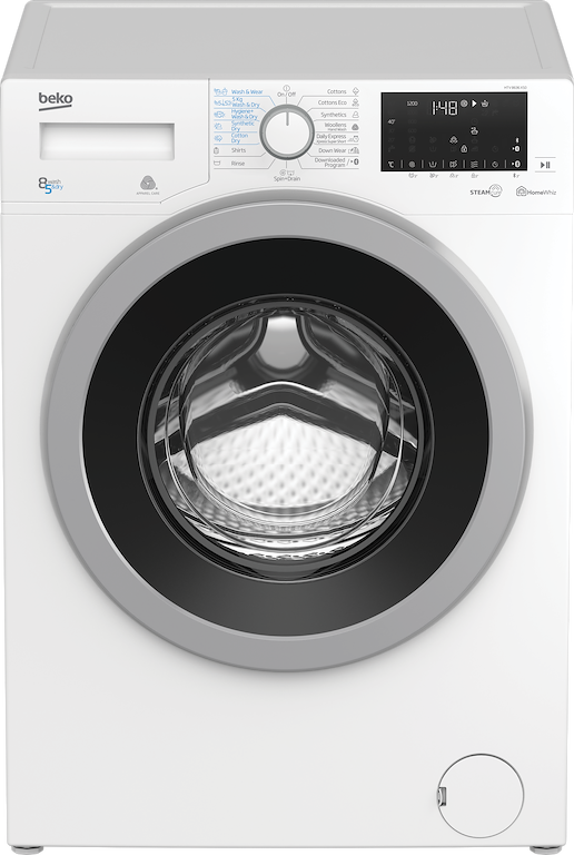 HTV 8636 XS0: Samostojeća mašina za pranje i sušenje veša (8 kg / 5 kg, 1200 rpm)