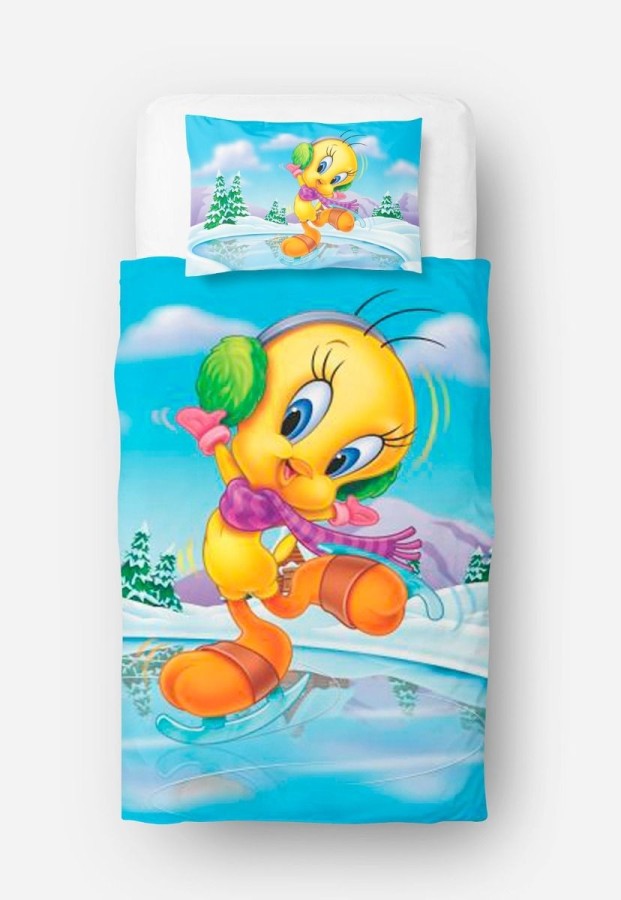 POSTELJINA 140X200 - TWEETY ZIMA