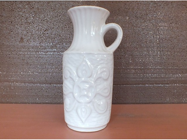 Keramička bela vaza W. Germany, vintage