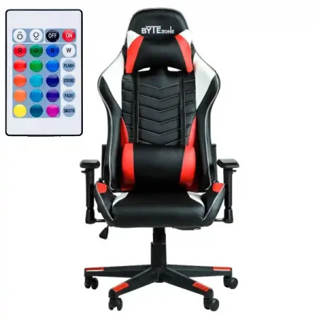 ByteZone WINNER crno/crvena LED Gaming stolica