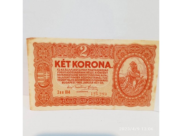 Mađarska 2 korone 1920