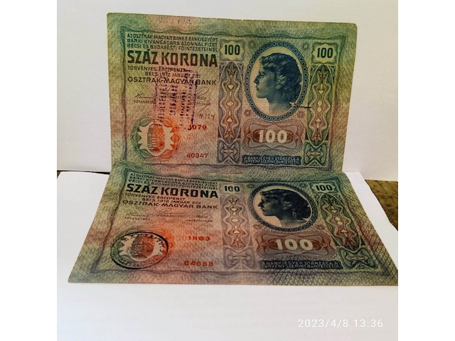 100 korona 1912