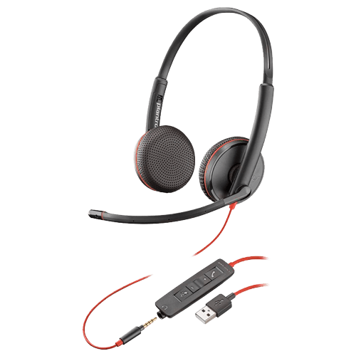 PLANTRONICS Žične slušalice Blackwire C3225 USB A (Crna)