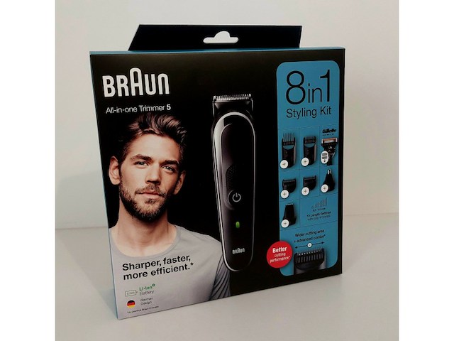 Braun Trimer 8u1 MGK5360 NOVO!!!