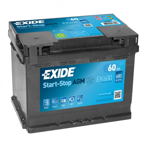 Exide Start&Stop AGM EK600 12V 60Ah