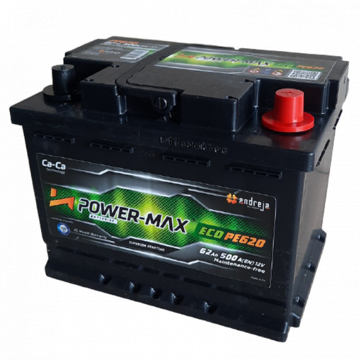 Power Max Eco PE620 12V 62Ah