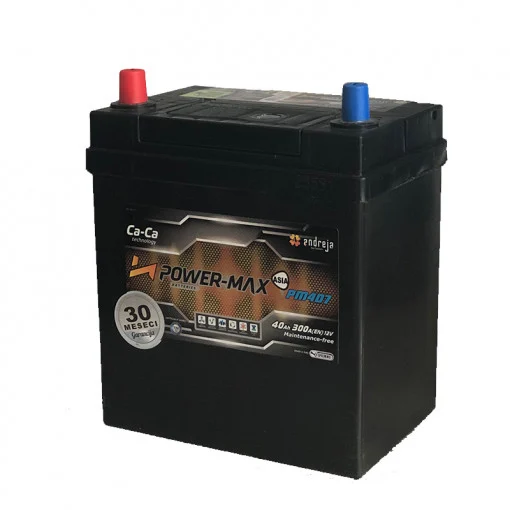 Power-Max Asia PM407 12V 40Ah L+