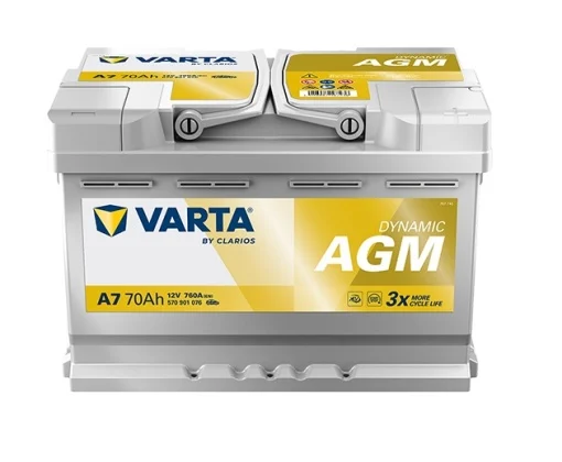 Varta Silver Dynamic A7, AGM, 12V 70Ah