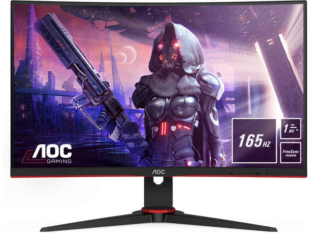 AOC Monitor C24G2AE/BK VA zakrivljeni 23.6inch 165Hz