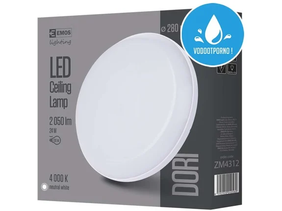 Emos Led panel Dori 28x4.8cm IP54/24W/NW ZM4312