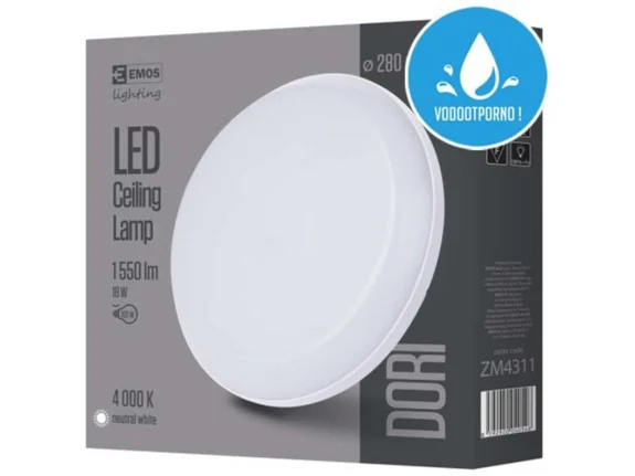 Emos Led panel Dori 28x4.8cm IP54/18W/NW ZM4311