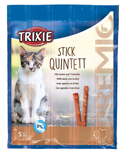 Trixie PREMIO Stick Quintett štapići sa jagnjetinom, ćuretinom i taurinom 5x5g 42723