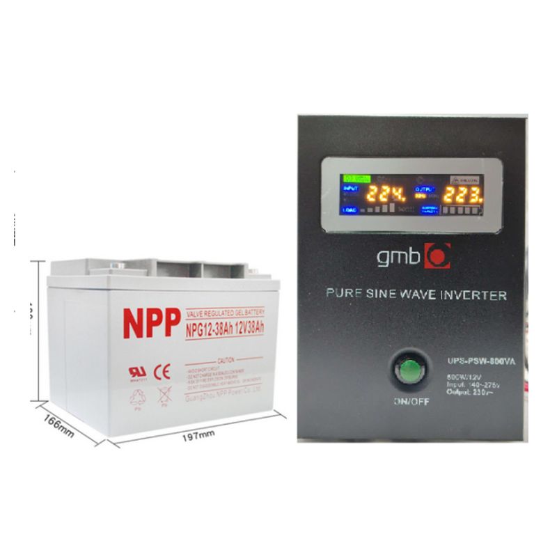 UPS-PSW-800VA + NPP NPG12V-38Ah